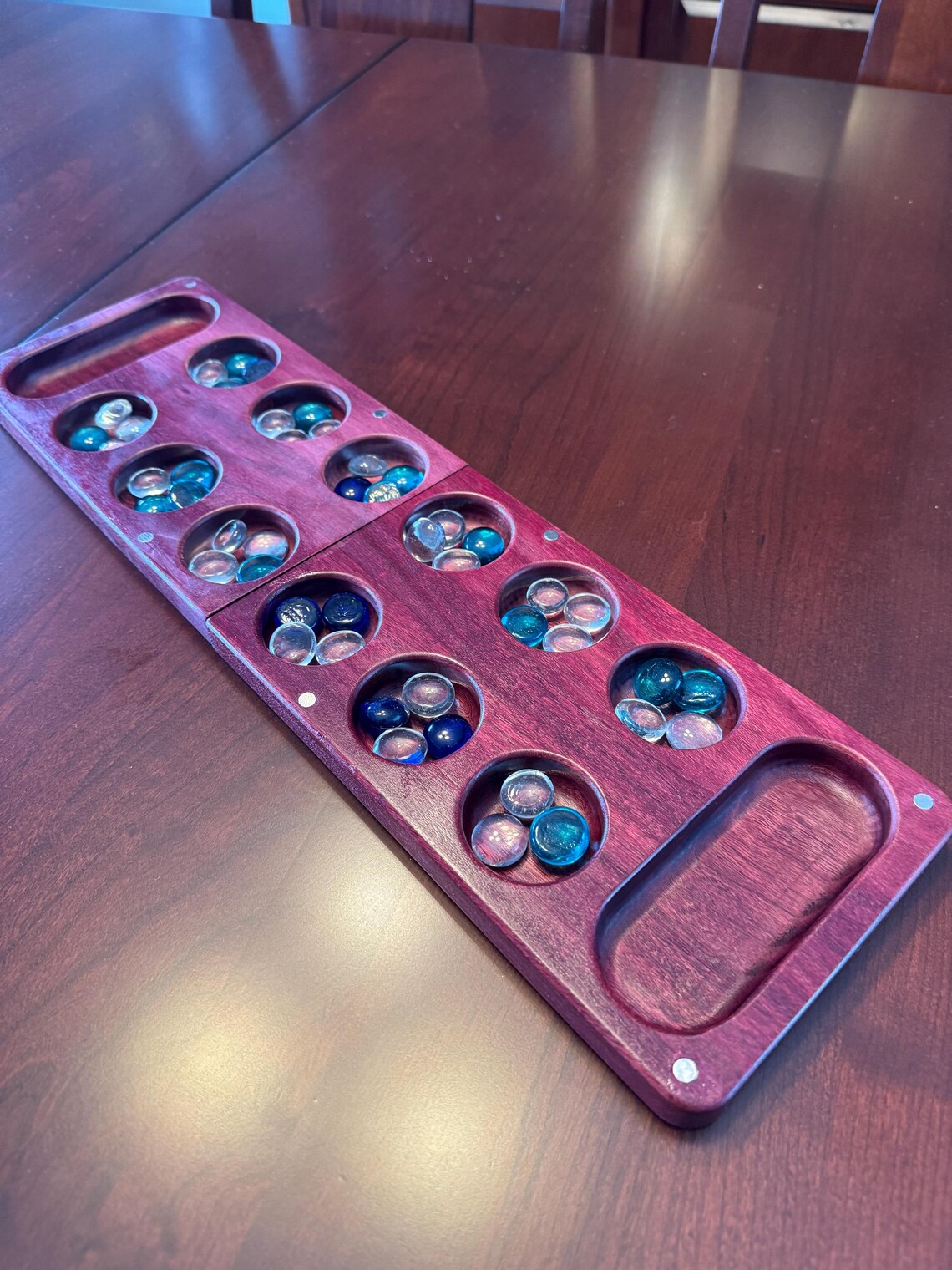 Custom Hardwood Mancala Game | Engraving Options | Cherry, Walnut ...