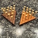 Handcrafted Wooden Triangle Peg Solitaire Game | Hardwood Puzzle - Etsy