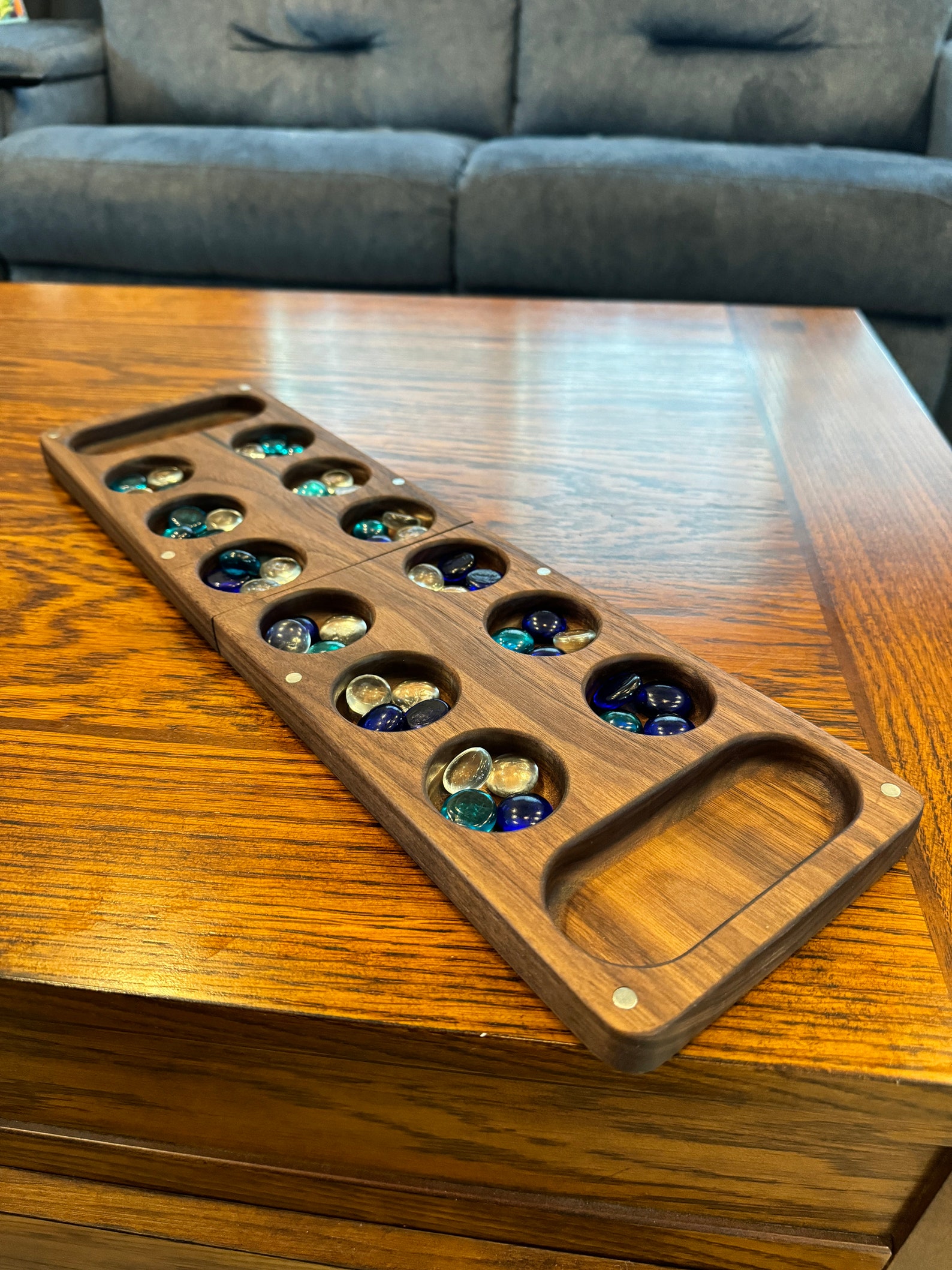 Custom Hardwood Mancala Game | Engraving Options | Cherry, Walnut ...
