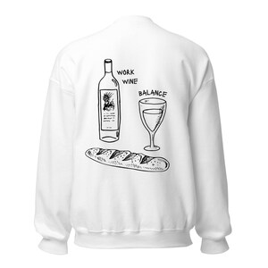 Work Wine Balance Pullover // Vino Lover Sweater // Oversized ...