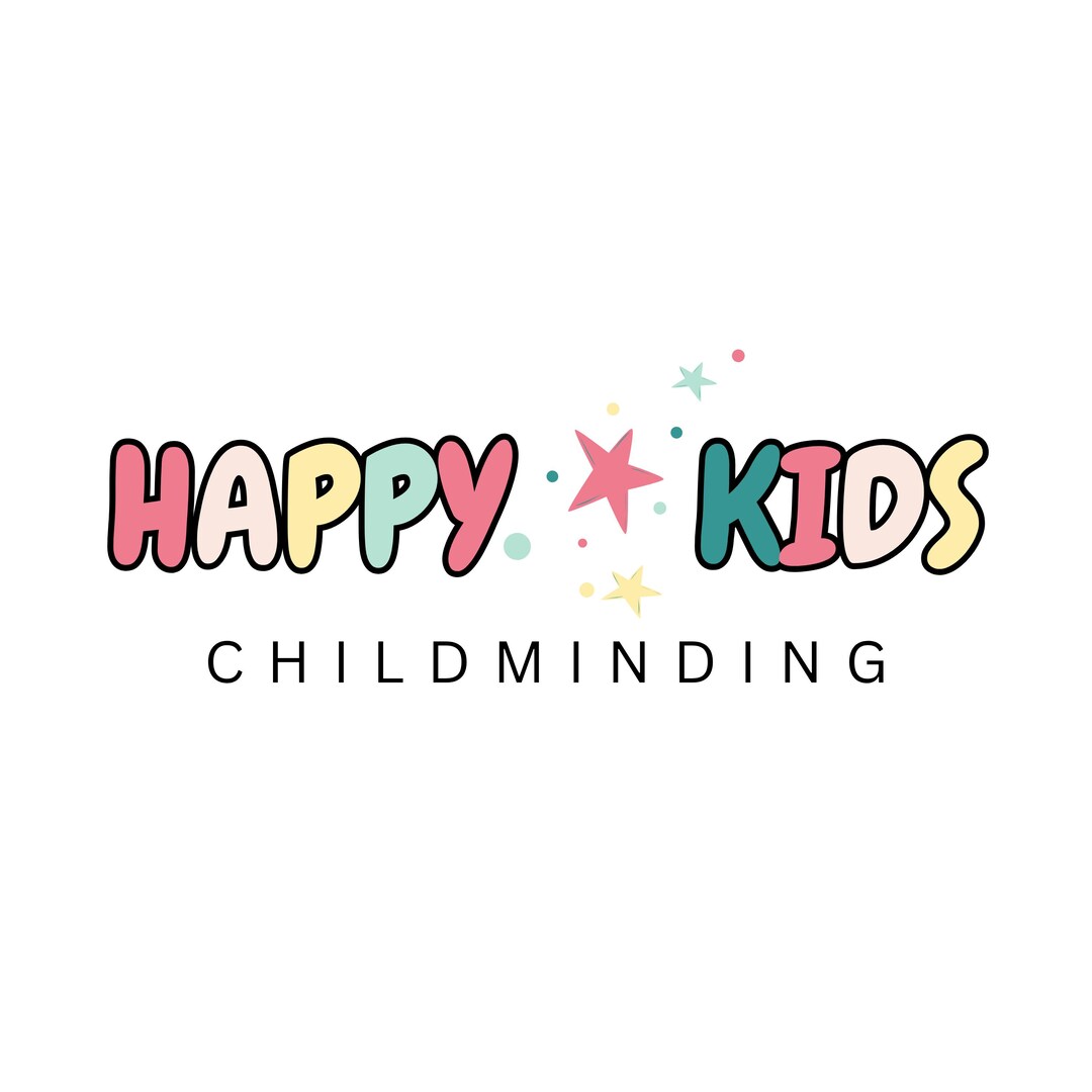 Editable Childminder Logo Template – Colourful Canva Logo for Childcare ...