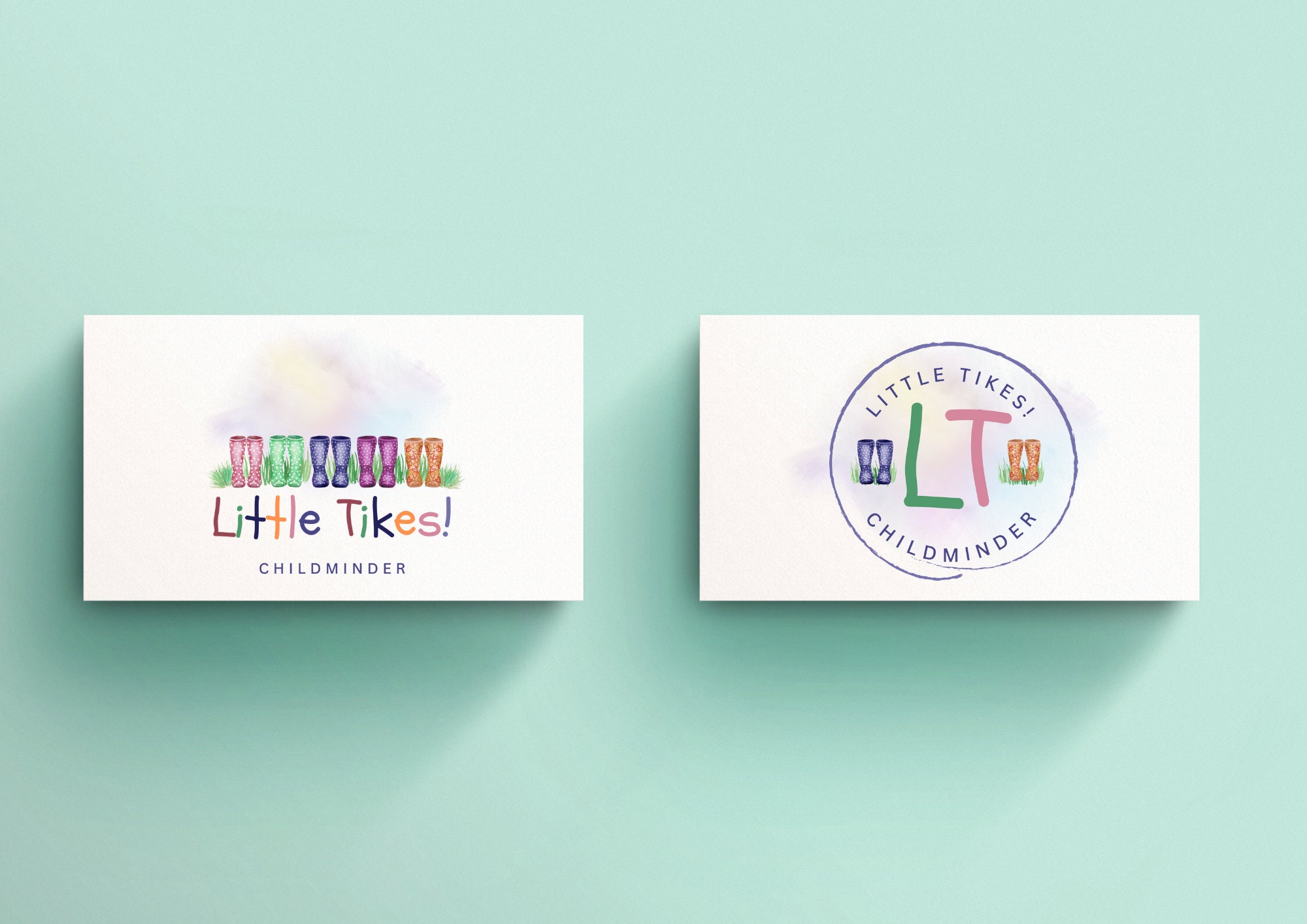 Editable Childcare Logo Template – Colourful Canva Logo for Childminder ...