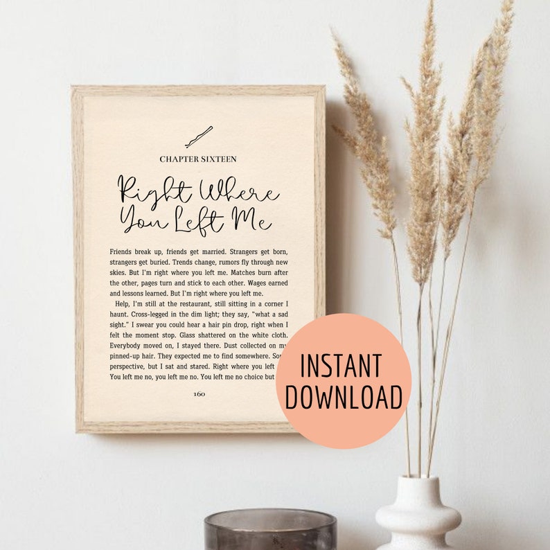 EVERMORE right Where You Left Me Lyrics Print - Etsy EVERMORE right Where You Left Me Lyrics Print - Etsy