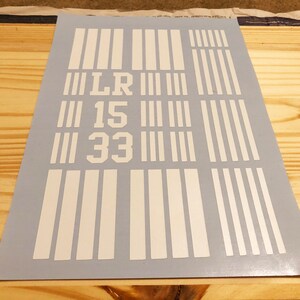 Model Airport Runway Markings. SVG / PDF File for Vinyl Cutting Machine ...