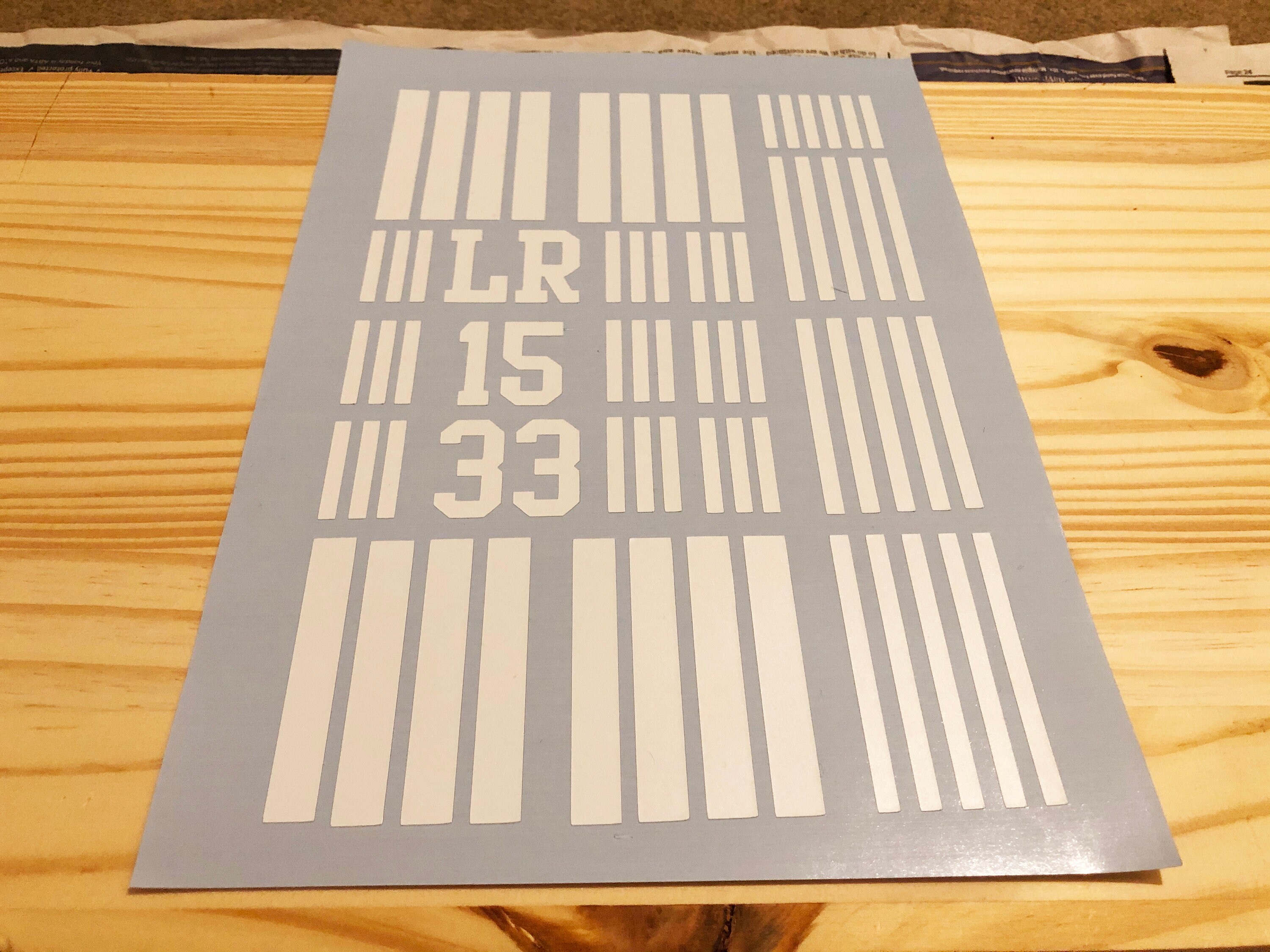 Model Airport Runway Markings. SVG / PDF File for Vinyl Cutting Machine ...