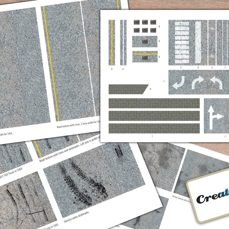 1/64 Scale Street Roads - Etsy