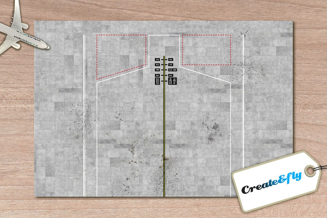 Model Airport Parking Slots, 1/400 Scale Diorama (digital Download ...