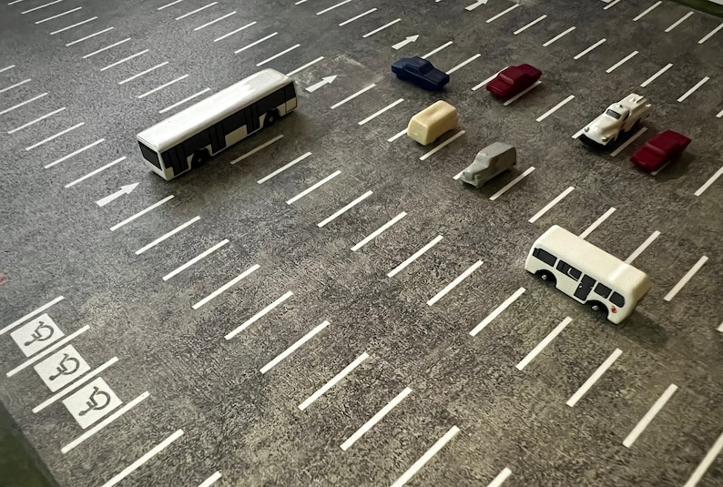 Model Airport Parking Lot Car Park Sheet Parkade. 1/400 Scale 1/500 ...
