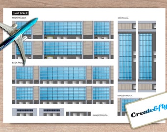 CARGO TERMINAL Building Facility Airport Aircraft GSE Model 1:400 Scale ...