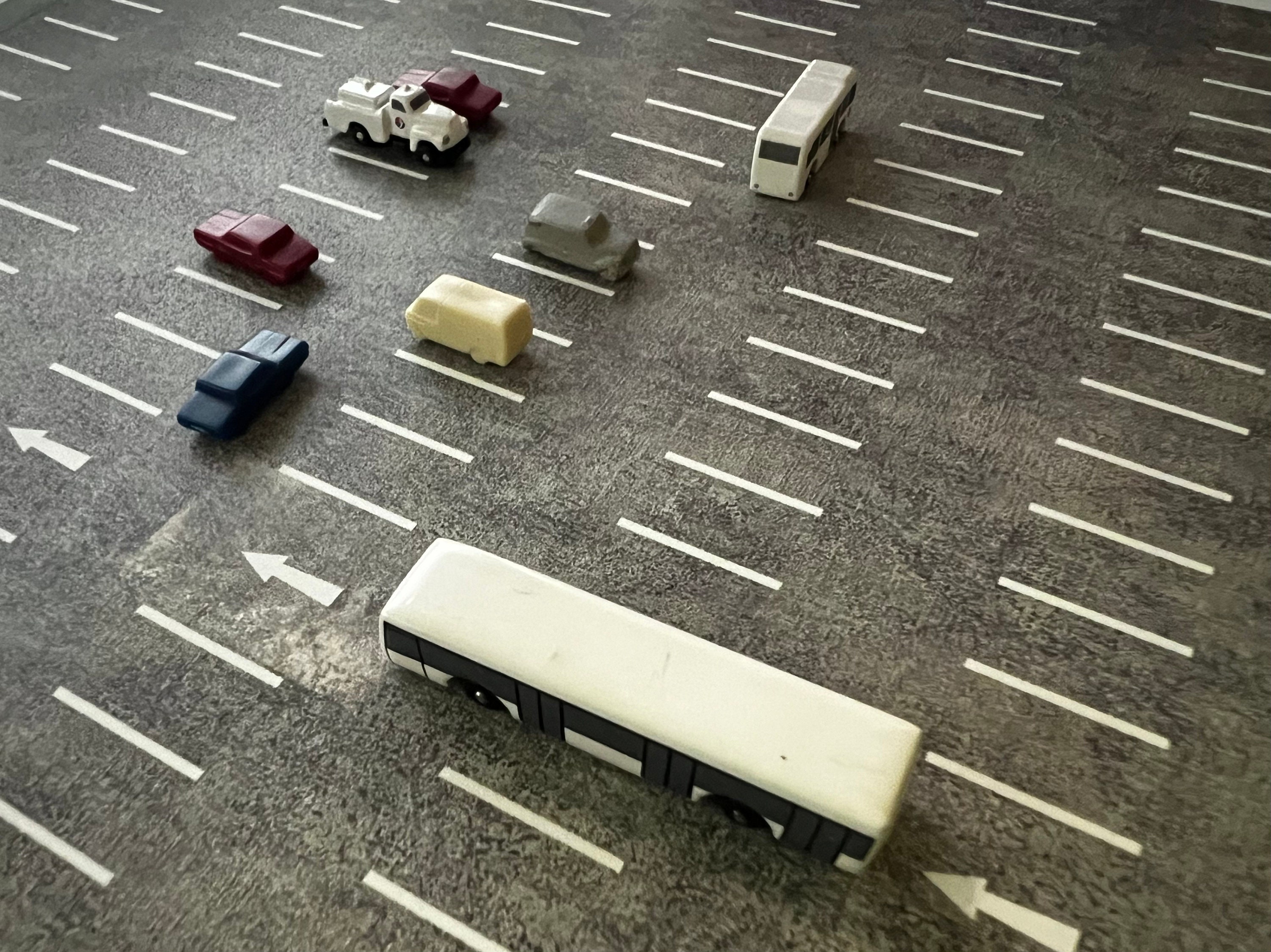Model Airport Parking Lot Car Park Sheet Parkade. 1/400 Scale 1/500 ...