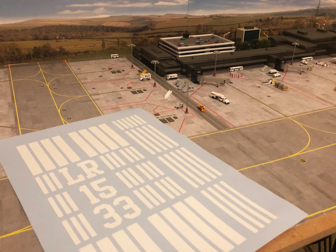 Model Airport Runway Markings. SVG / PDF File for Vinyl Cutting Machine ...