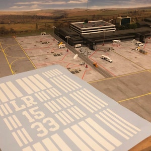 Model Airport Runway Markings. SVG / PDF File for Vinyl Cutting Machine ...