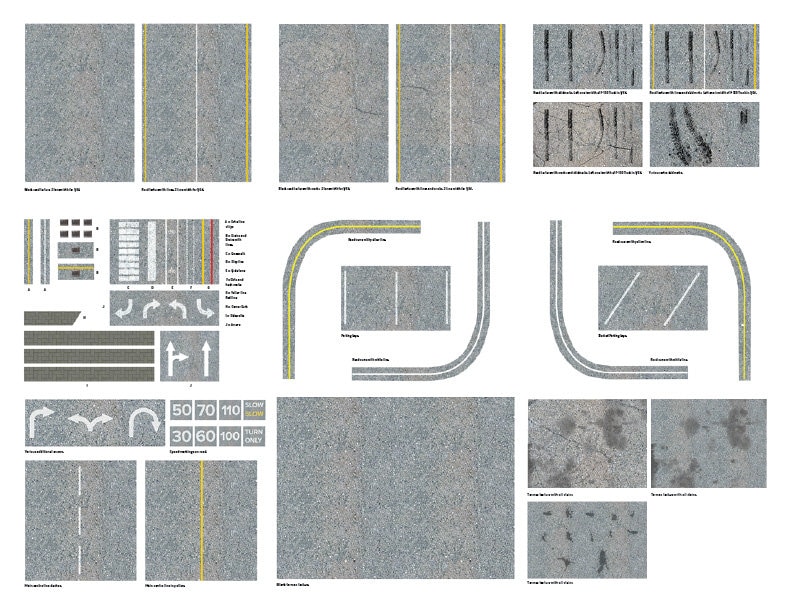 1/64 Scale Usa/north American Road Pack. DIGITAL DOWNLOAD - Print Onto ...