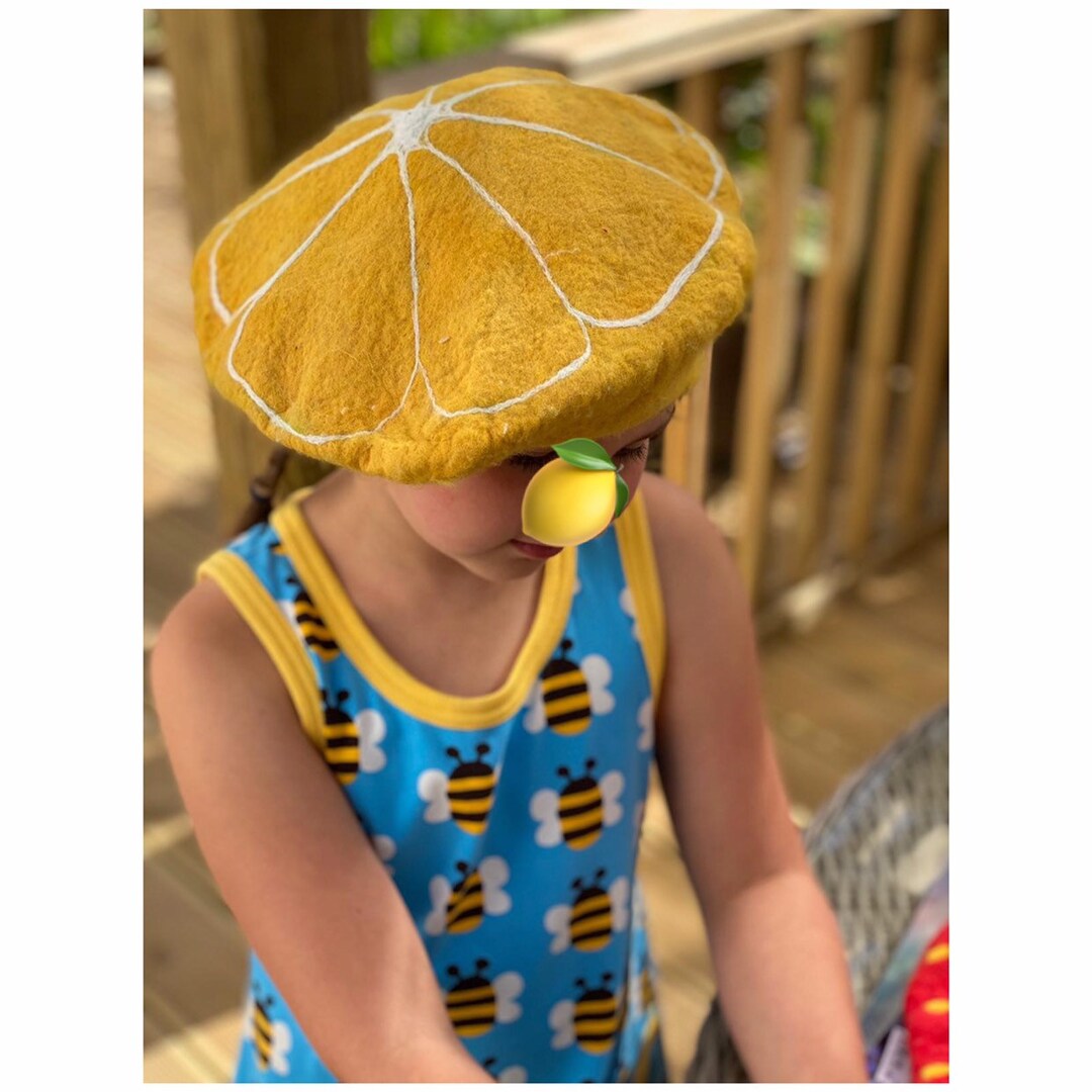 Lemon Slice Beret - Etsy