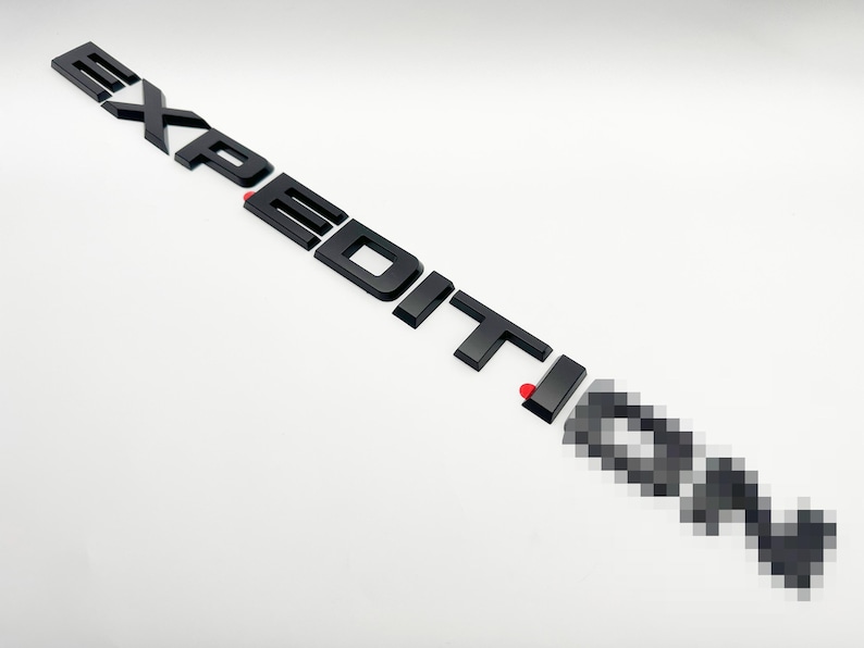 Matte Black EXPEDITION XLT MAX Overlay Letters Emblem - Fits 2022-2025 ...