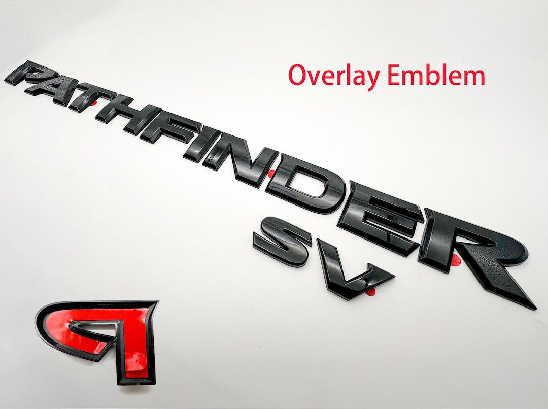 Pathfinder Gloss Black Overlay Emblem Fit 2022-2025 Nissan Rear ...
