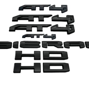 NEW Overlay Red Black AT4 HD Overlay Emblem Sierra Fit 2019-2026 GMC ...
