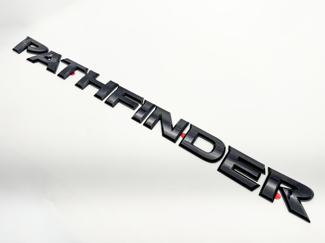 Pathfinder Gloss Black Overlay Emblem Fit 2022-2025 Nissan Rear ...