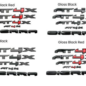 Matte Black AT4X Overlay Emblems for 2023-2026 GMC Sierra AT4X - Front ...