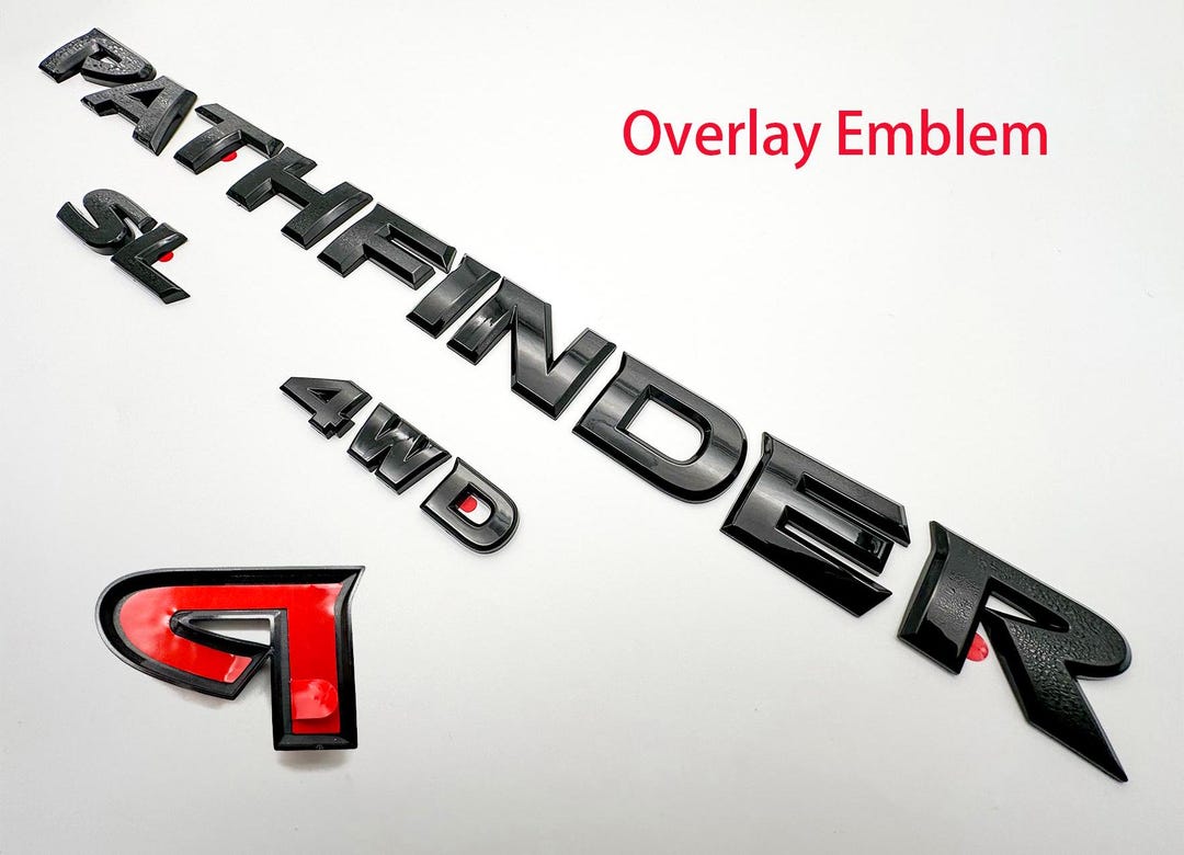 Pathfinder Gloss Black Overlay Emblem Fit 2022-2025 Nissan Rear ...