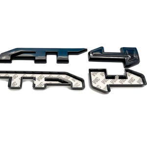 NEW Overlay Red Black AT4 HD Overlay Emblem Sierra Fit 2019-2026 GMC ...