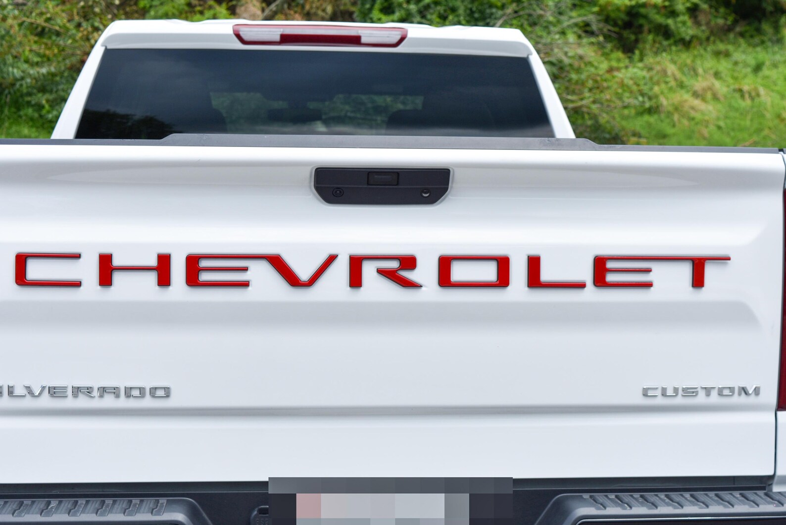 Red With Black Outline Premium 3D Raised Coated Tailgate Letter Inserts ...