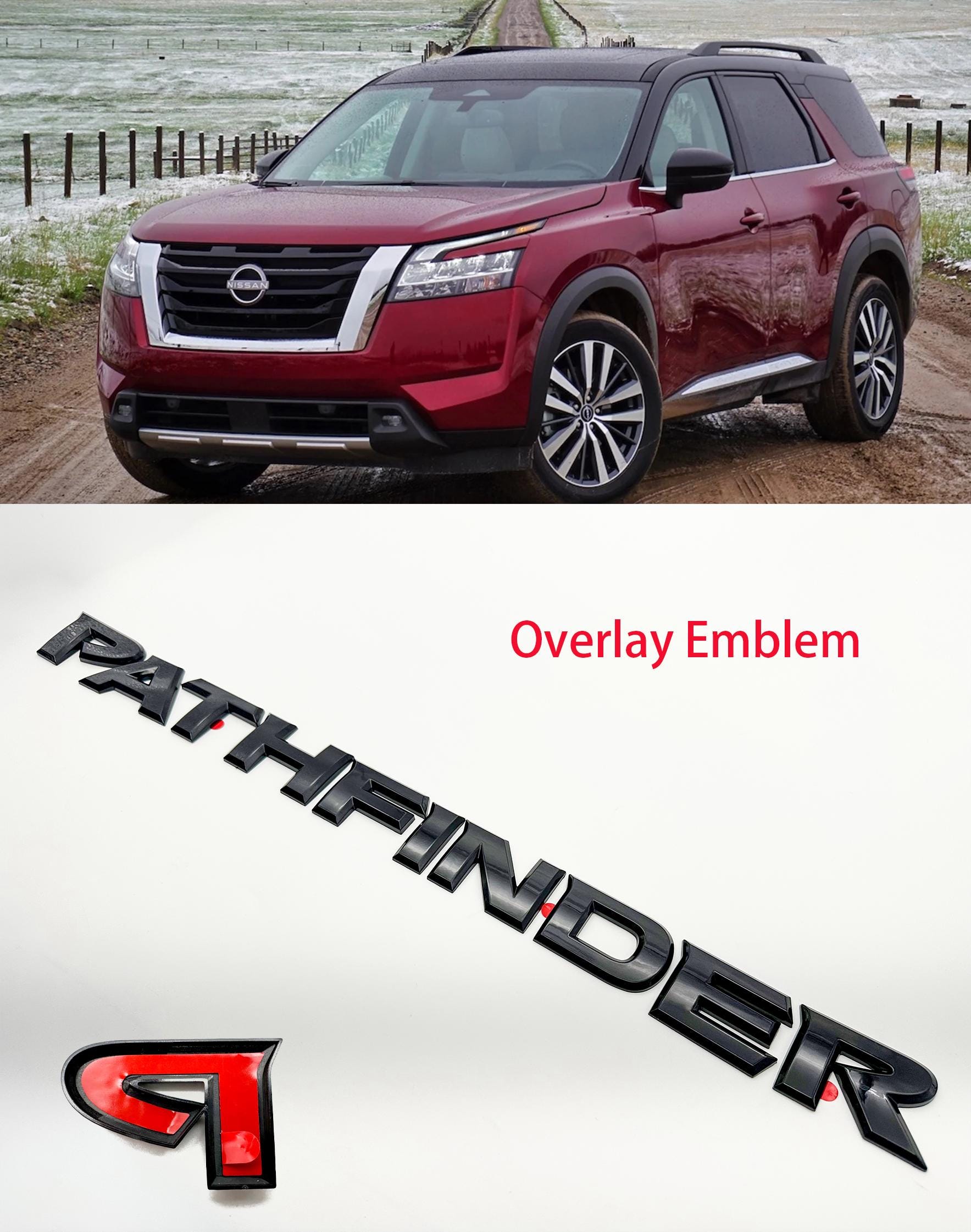 Pathfinder Gloss Black Overlay Emblem Fit 2022-2025 Nissan Rear ...