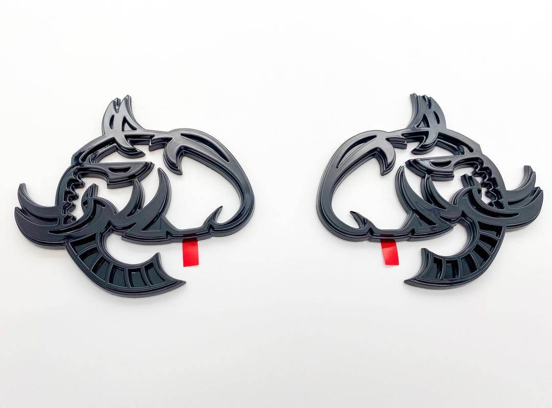 Elephant Head Fender Left/right Side Badge 3D Emblems Decal Stickers ...