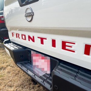 Red Raised Tailgate Decals Stickers Insert Letters Compatible With 2022 ...