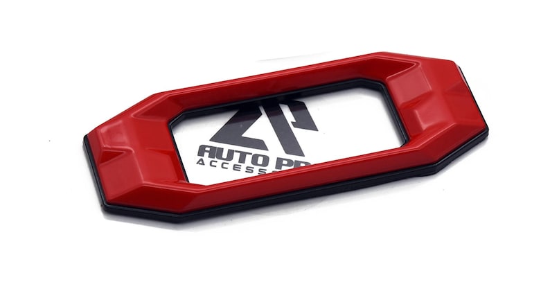 Red With Black Outline Raised Tailgate Insert Letters Tailgate Letters ...
