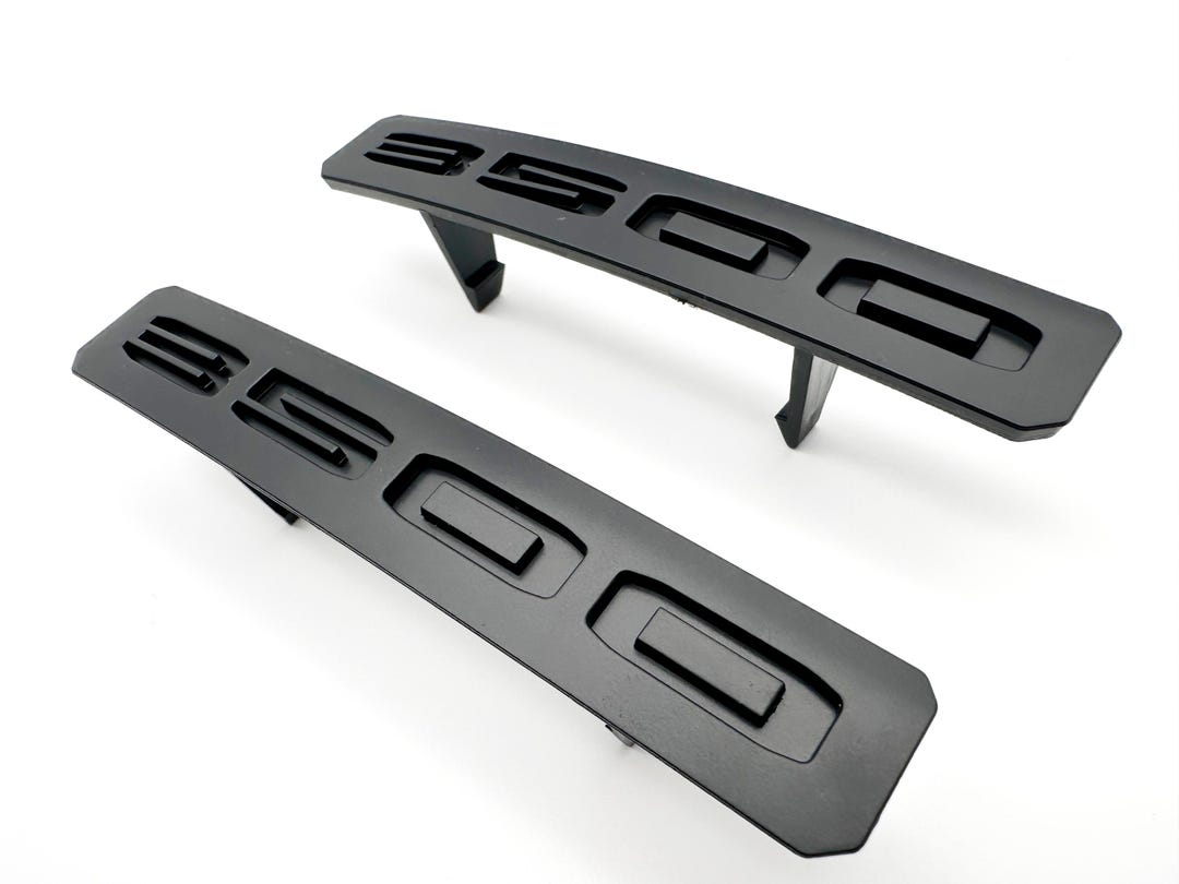 Matte Black Front Bumper Fascia Fender 3500HD Emblems - Replacement for ...
