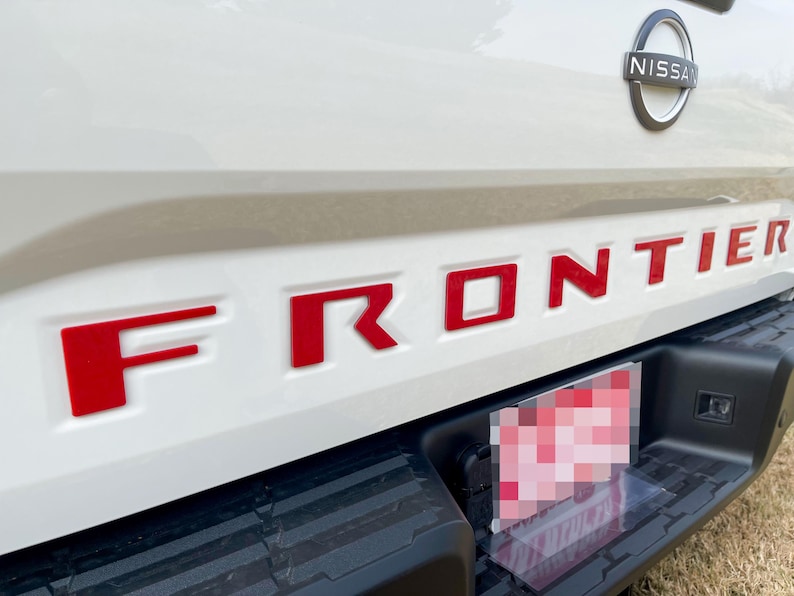 Red Raised Tailgate Decals Stickers Insert Letters Compatible With 2022 ...