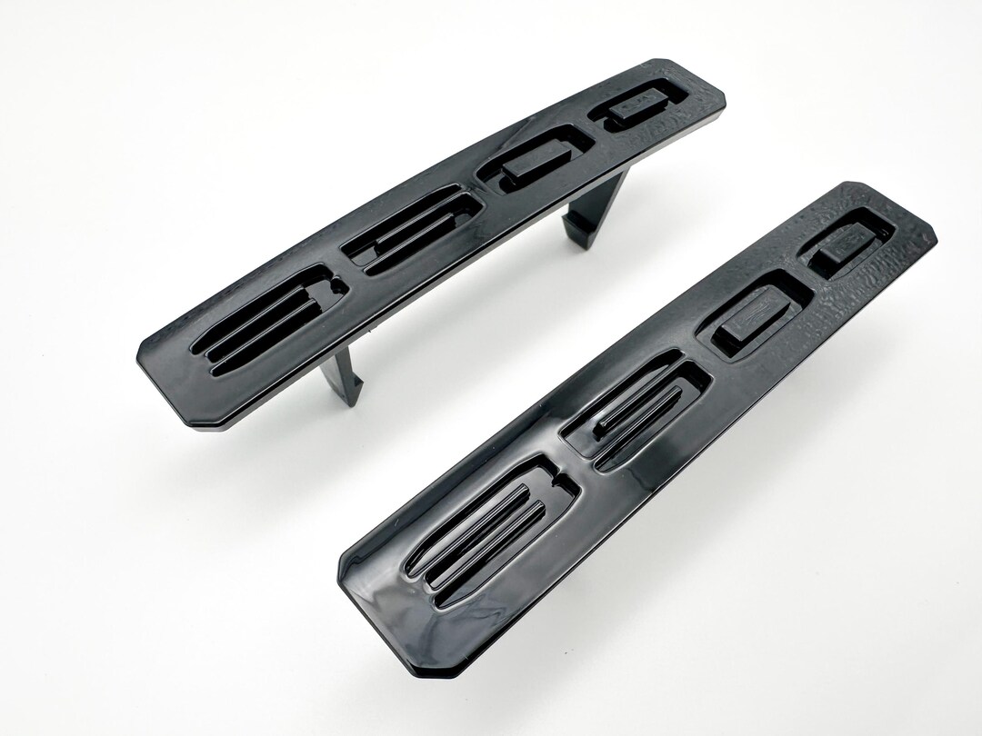 Gloss Black Front Bumper Fascia Fender 3500HD Emblems - Replacement for ...