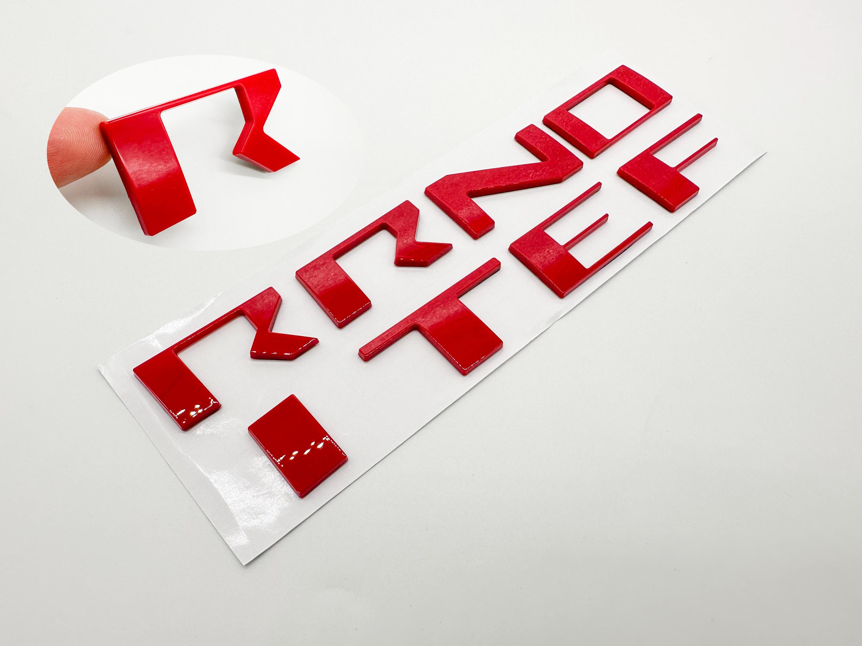 Red Raised Front Hood Decals Stickers Insert Letters Compatible With ...