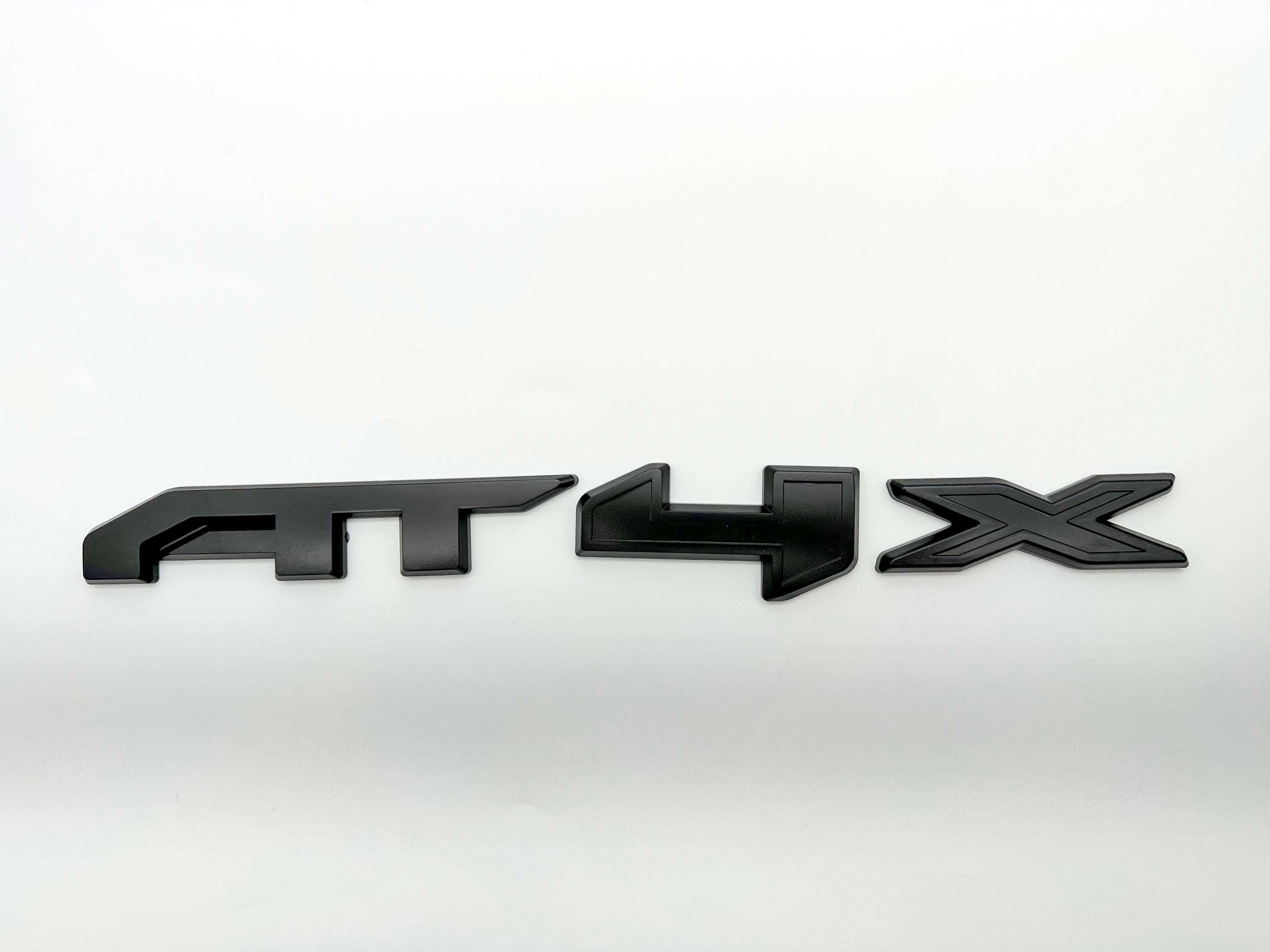 Matte Black AT4X Overlay Emblems for 2023-2026 GMC Sierra AT4X - Front ...