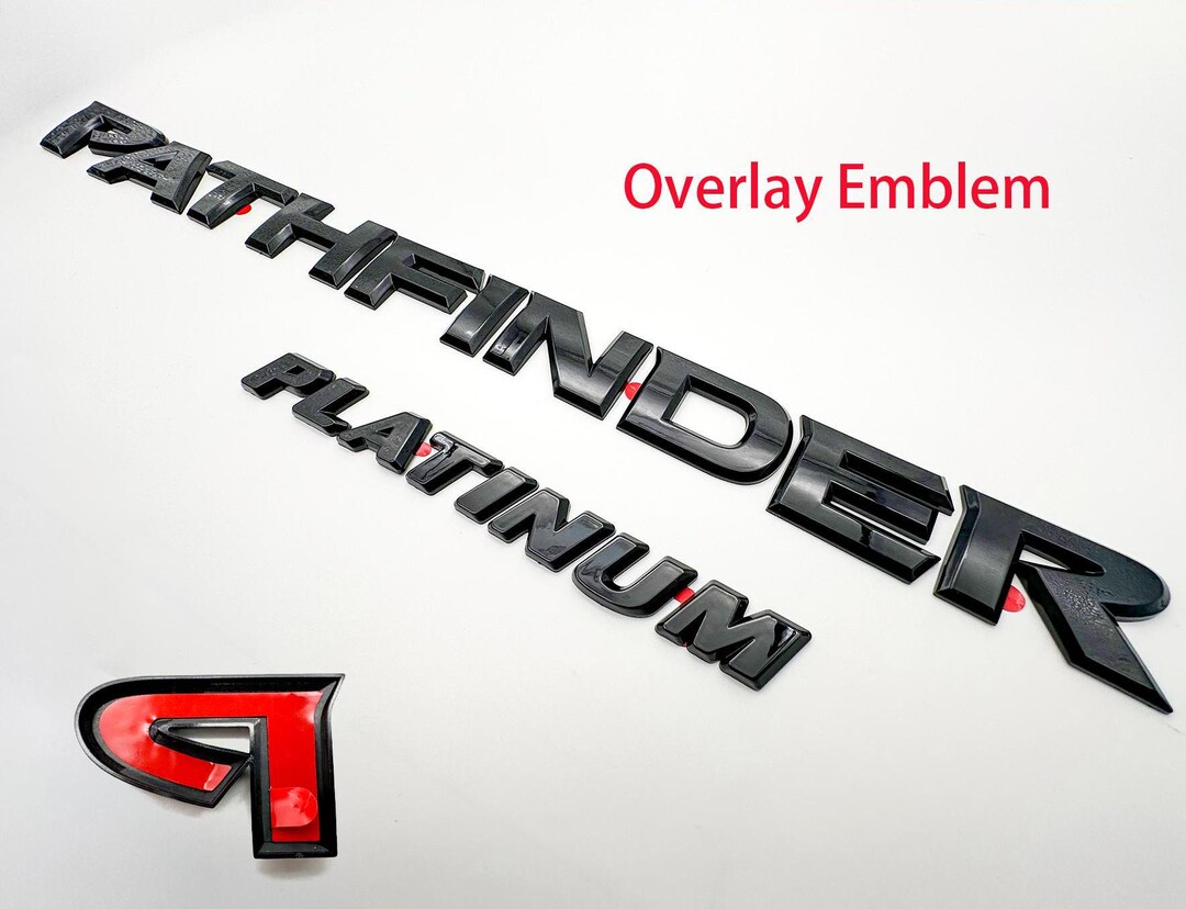 Pathfinder Gloss Black Overlay Emblem Fit 2022-2025 Nissan Rear ...