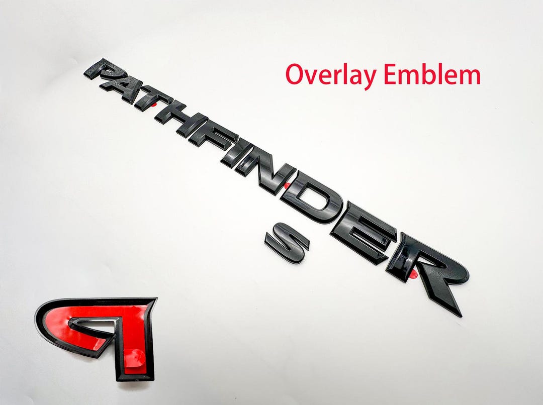Pathfinder Gloss Black Overlay Emblem Fit 2022-2025 Nissan Rear ...