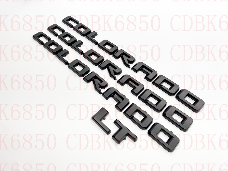 OVERLAY Matte Black Emblems Letters Fits 2021-2022 2023 and up Fit ...