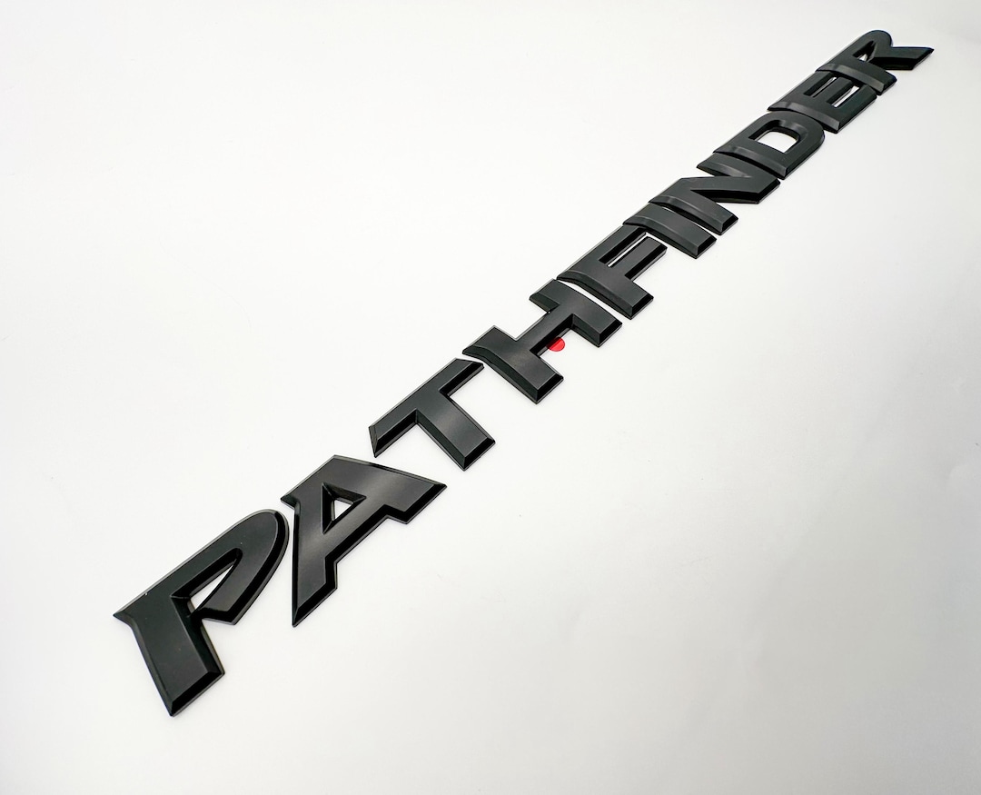 Pathfinder Black Overlay Emblem Fit 2022-2025 Nissan Rear Tailgate ...