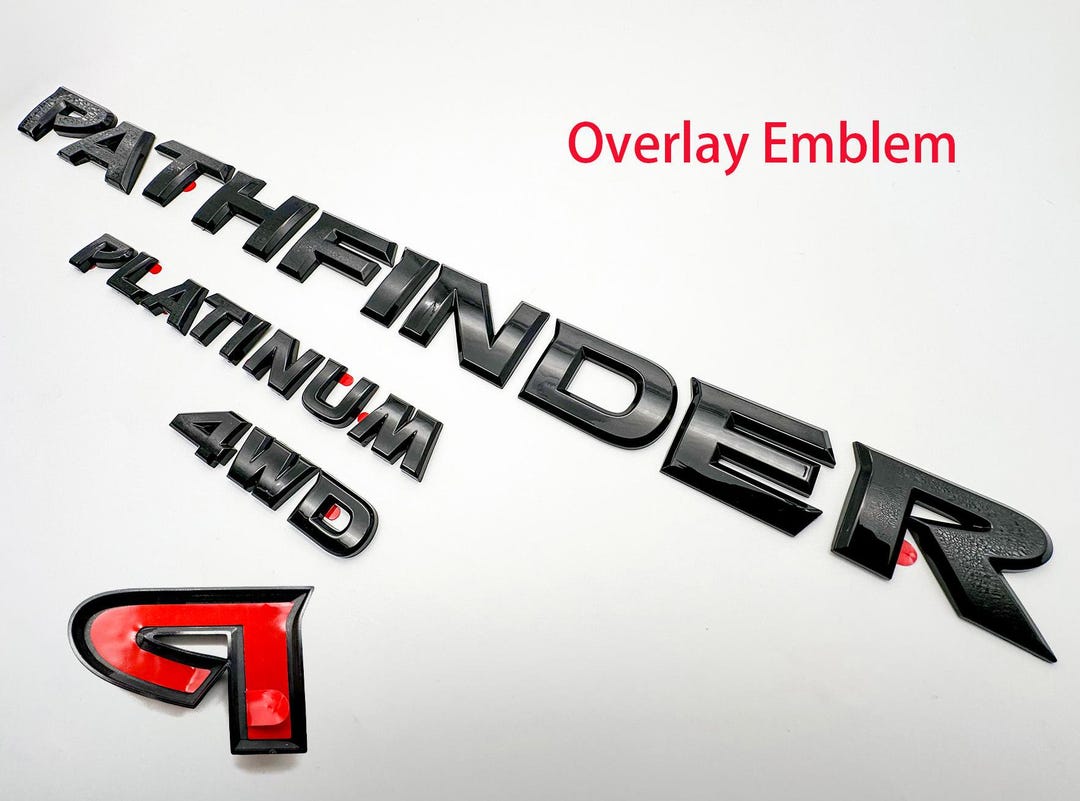 Pathfinder Gloss Black Overlay Emblem Fit 2022-2025 Nissan Rear ...