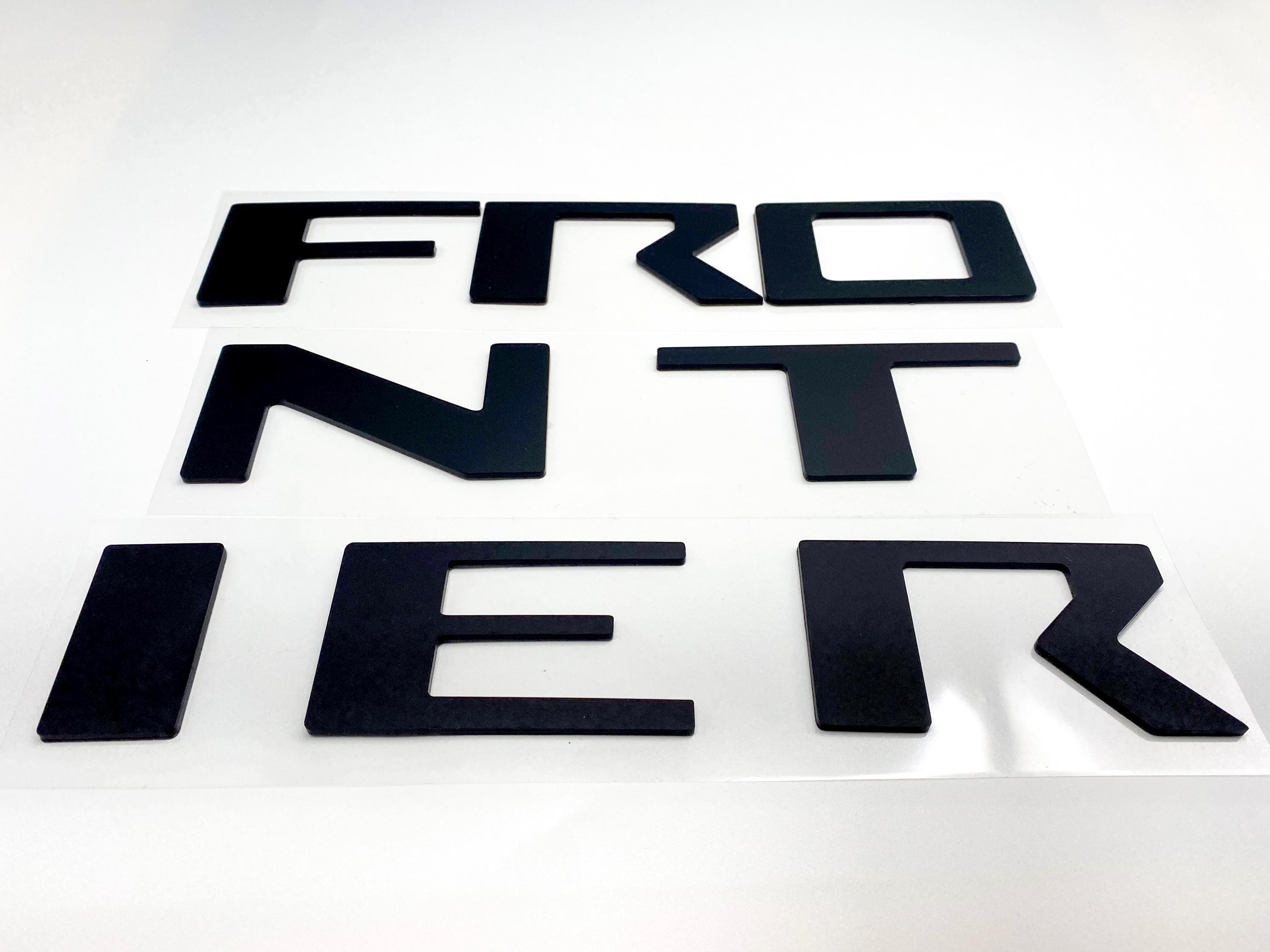 Matte Black Raised Tailgate Decals Stickers Insert Letters Compatible ...