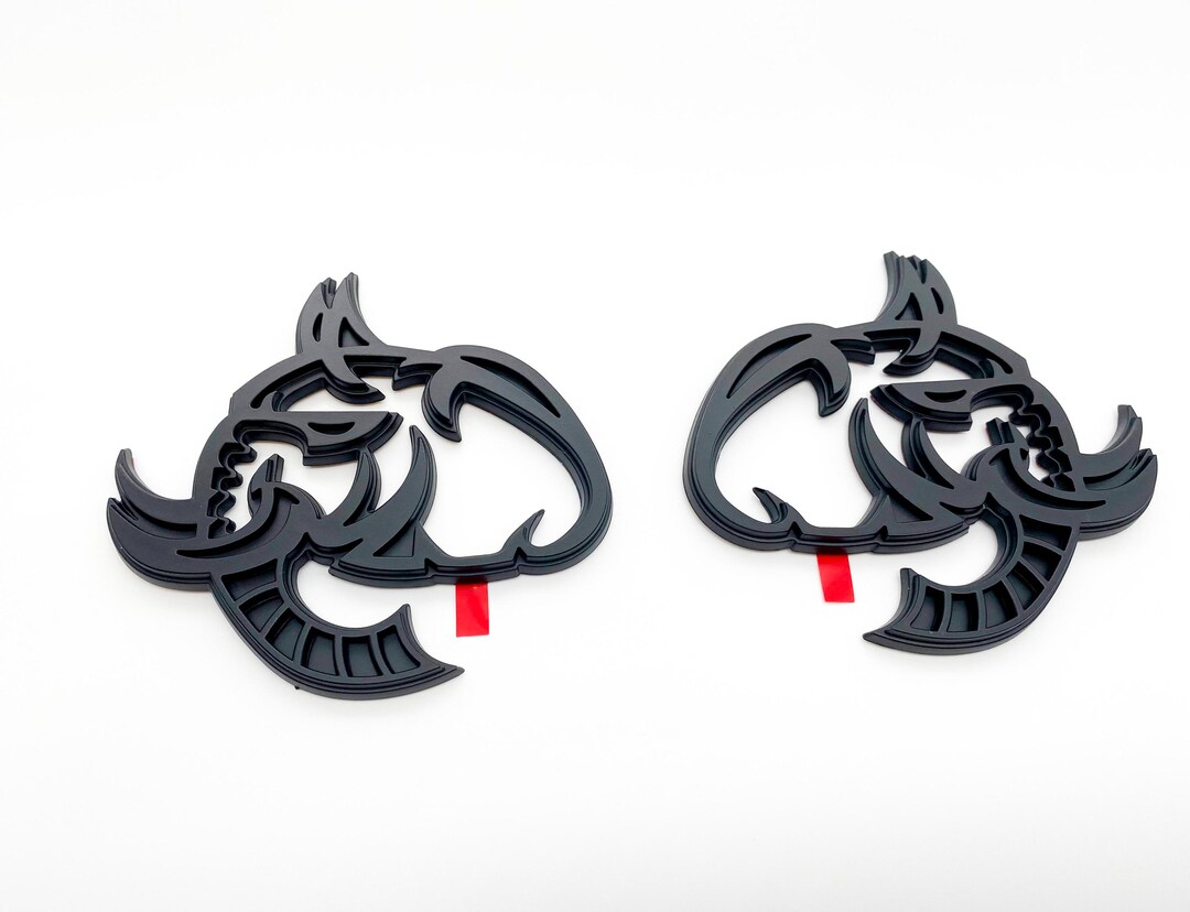 Matte Black Elephant Head Fender Left/right Side Badge 3D Emblems Decal ...
