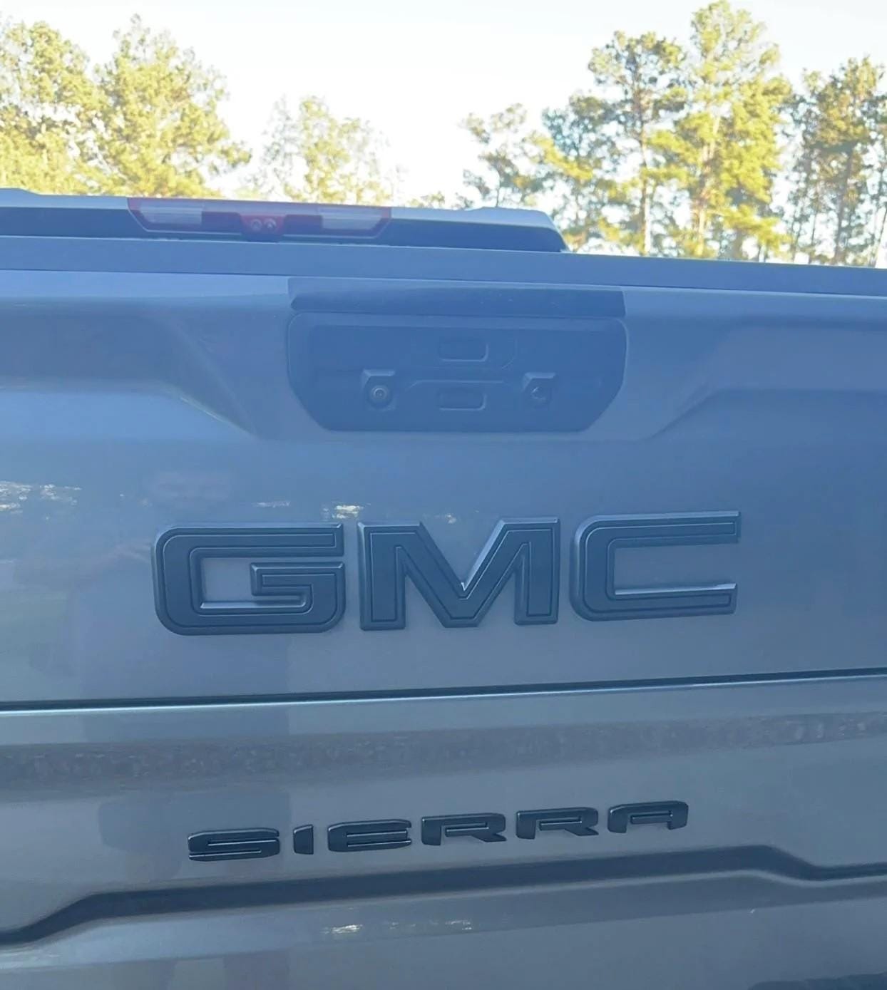 Matte Black AT4X Overlay Emblems for 2023-2026 GMC Sierra AT4X - Front ...