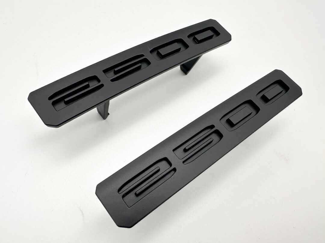 Matte Black Front Bumper Fascia Fender 2500HD Emblems - Replacement for ...