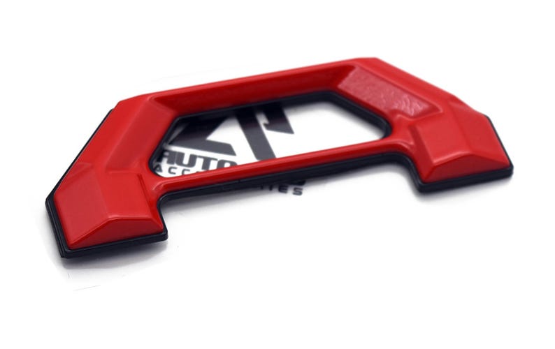 Red With Black Outline Raised Tailgate Insert Letters Tailgate Letters ...