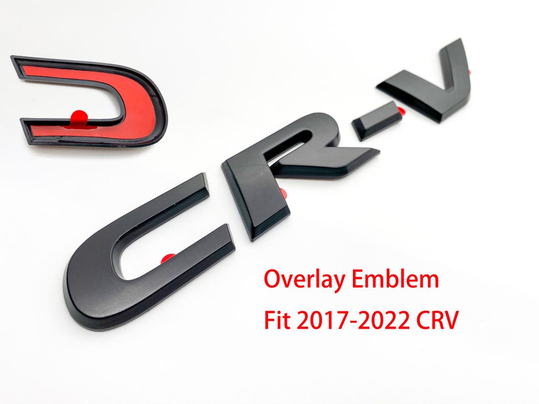 Matte Black / Gloss Black Emblem Overlay - Fits 2017-2022 Honda CR-V - Etsy