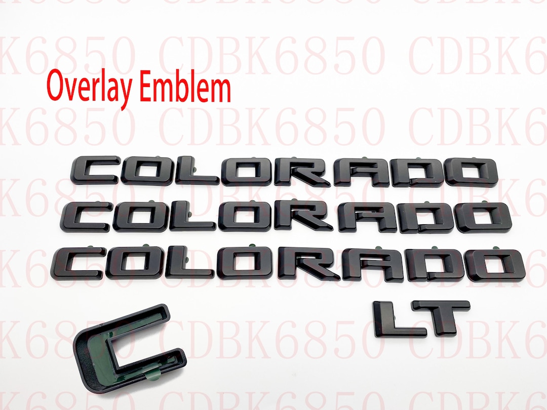 OVERLAY Matte Black Emblems Letters Fits 2021-2022 2023 and up Fit ...