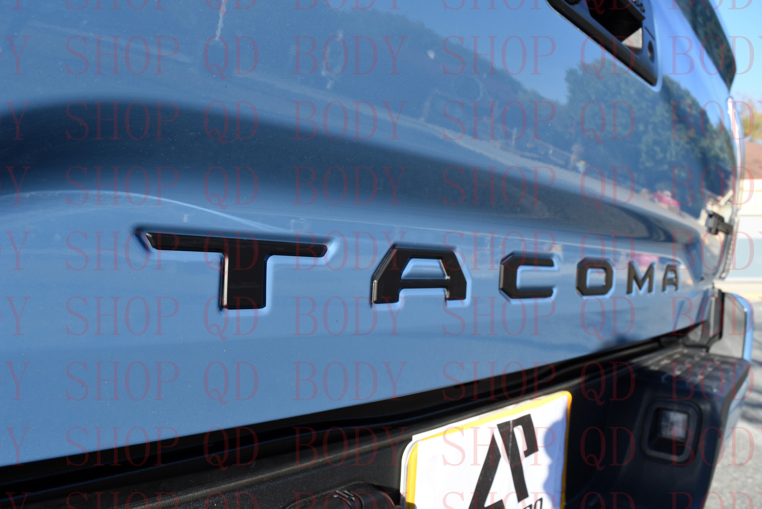 Toyota TACOMA 3D Matte Black Tailgate Letters Insert Plastic ABS Badge ...