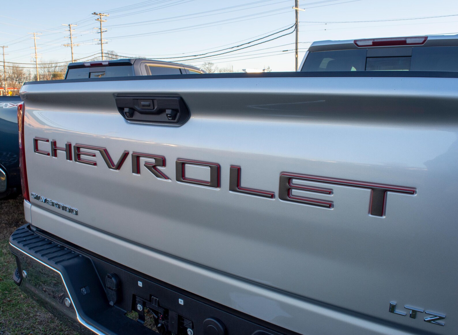 Gray With Red Outline Premium 3D Raised Coated Tailgate Letter Inserts ...