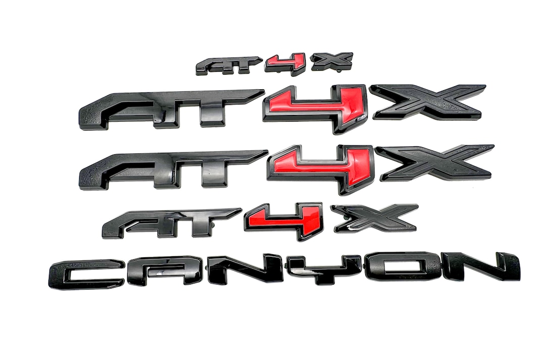 Matte Black AT4X Overlay Emblems Fit 2023-2025 GMC Canyon AT4X - Etsy